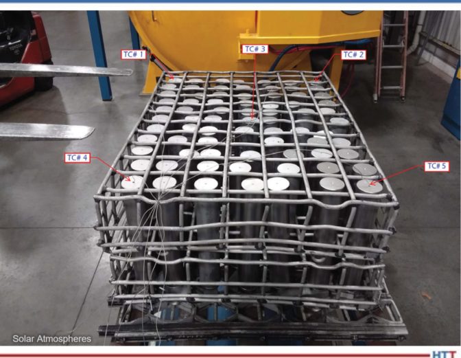 Image 3. Test load with thermocouple placement72 | Heat Treat Today